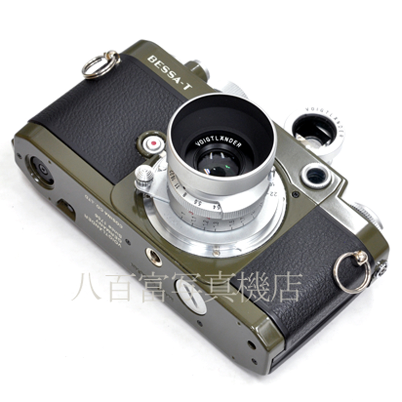 販売済み 【中古】 フォクトレンダー BESSA-T (ベッサ T) オリーブ ヘリアー 50mmセット ヘリアー101年記念 ...